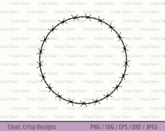 Round Barbed Wire Svg - Etsy