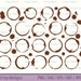 Coffee Rings SVG Coffee Spills and Drips Cut File Drink Stains Vector ...