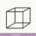 3D Cube SVG, Transparent Geometry Shapes Clipart, Square Block Cut File ...