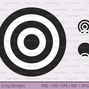 Bullseye Clipart SVG, Target Practice Layered SVG Cut File, Round ...