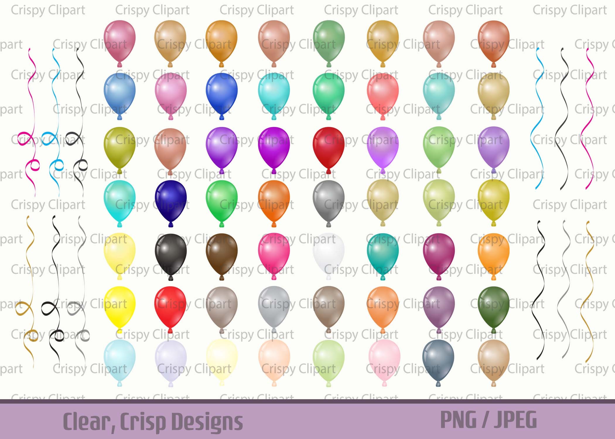 Balloon Clipart Celebration Balloons PNG Birthday Party - Etsy