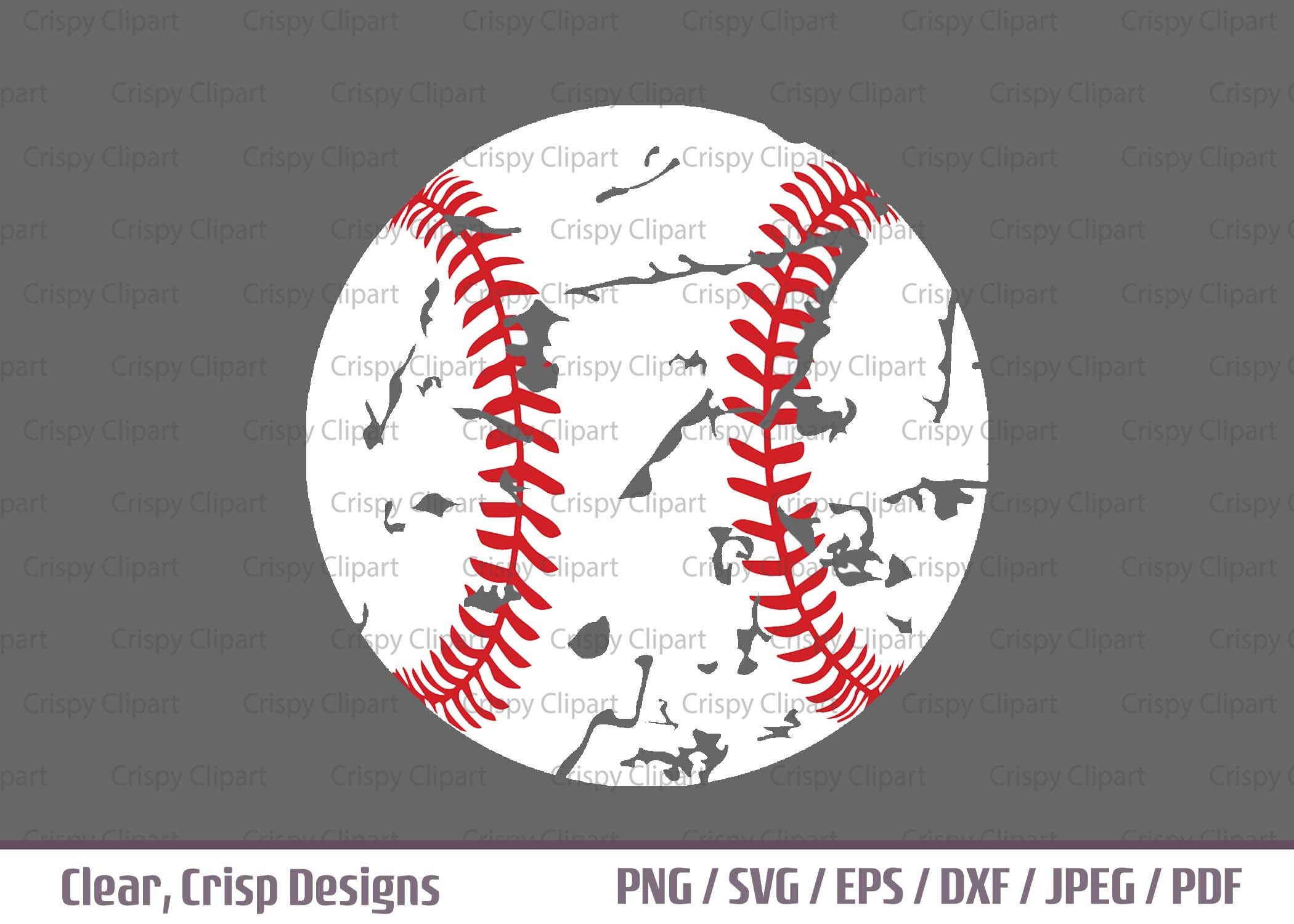 Distressed Baseball SVG Hardball Cut File Summer Sport Vector - Etsy