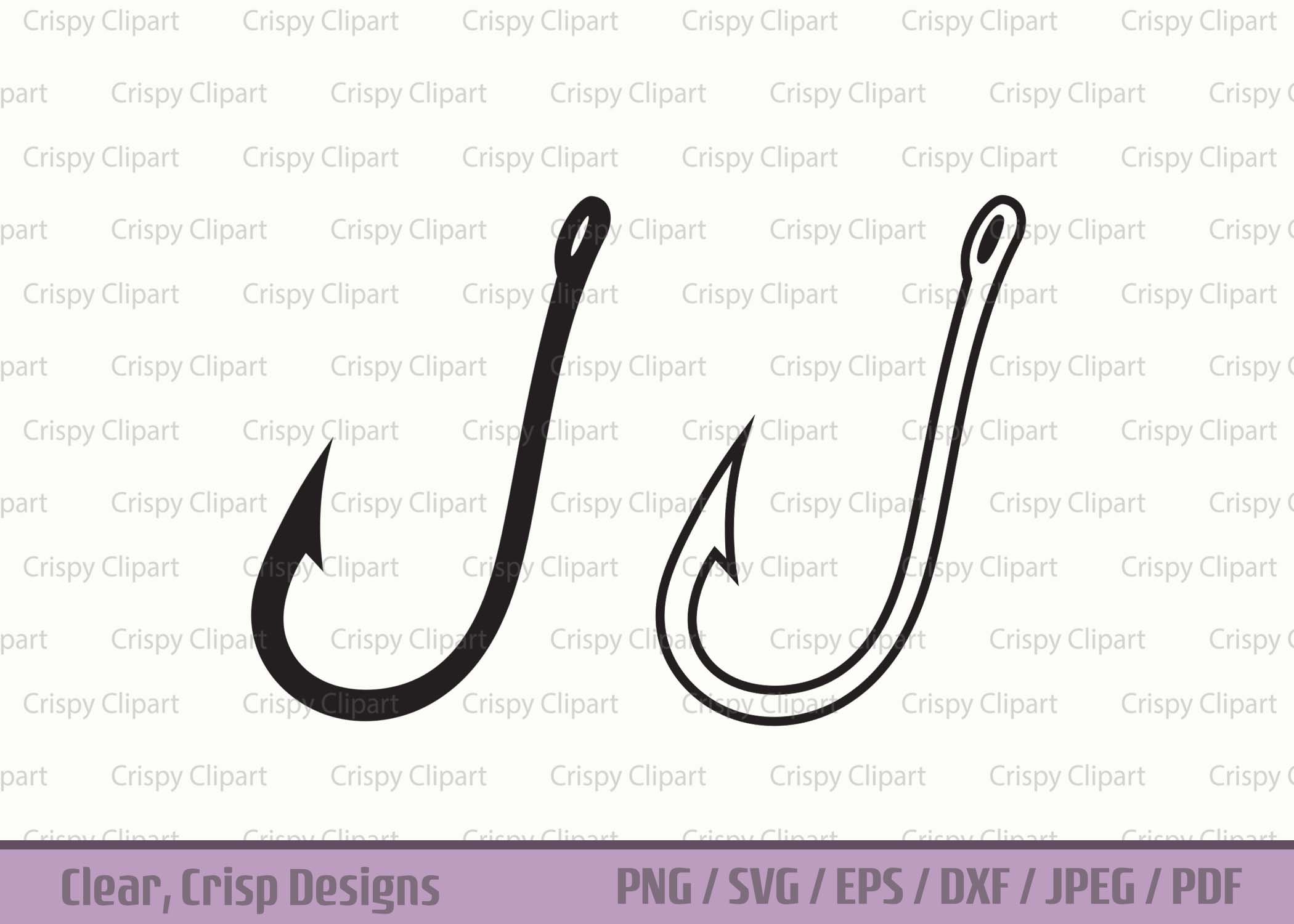 Fishing Hook SVG Fish Hook Silhouette Cut File Fish Hook - Etsy Canada