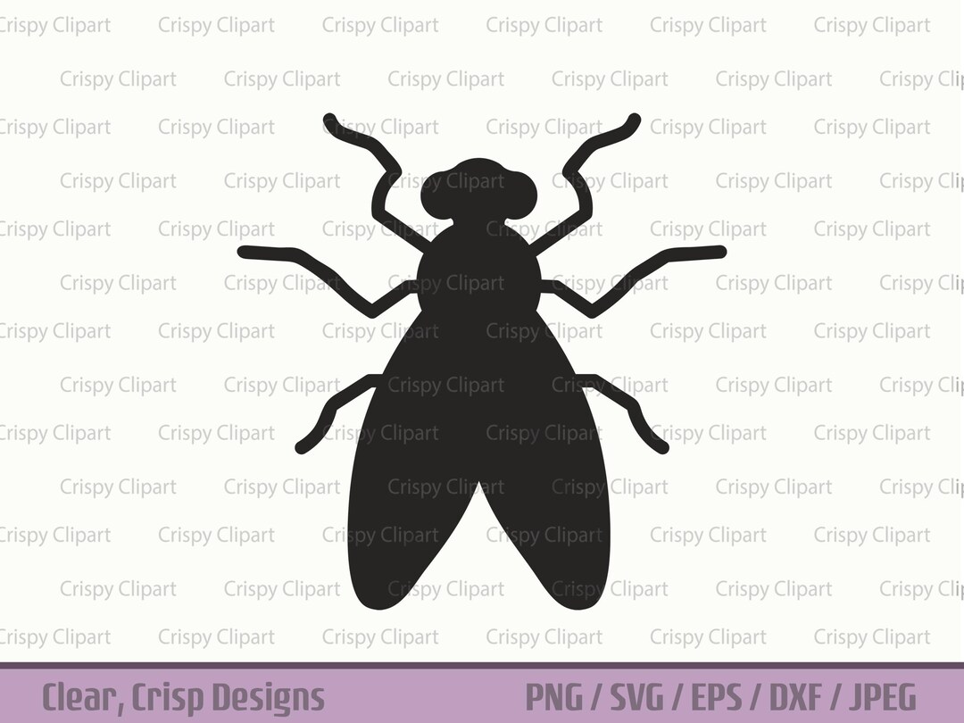 Fly Silhouette Clipart, House Fly Vector Art, Flying Insect, Flying Bug ...