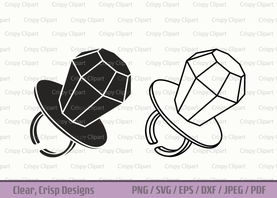 Candy Ring Pop SVG Diamond Ring Outline Clipart Candy - Etsy