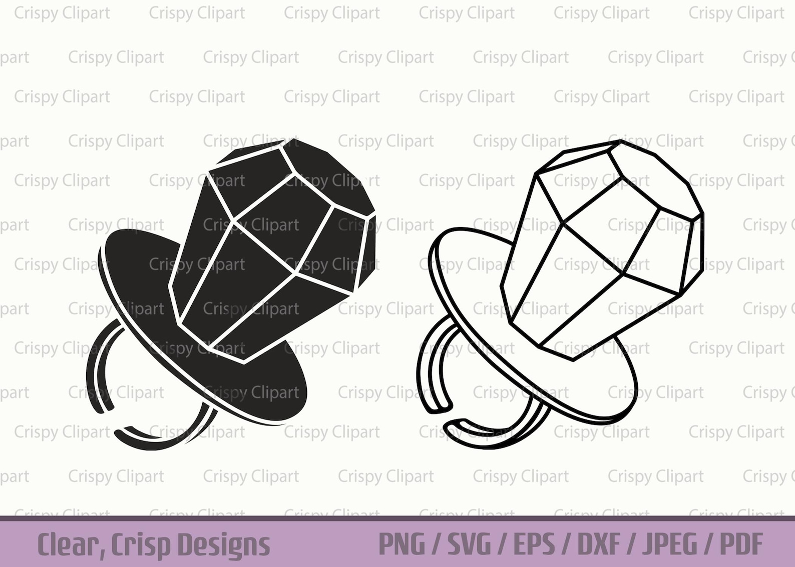 Candy Ring Pop SVG Diamond Ring Outline Clipart Candy - Etsy