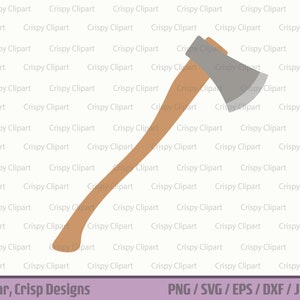 Axe Clipart, Long Axe Vector Art, Lumberjack Axe SVG, Wood Cutter Cut ...