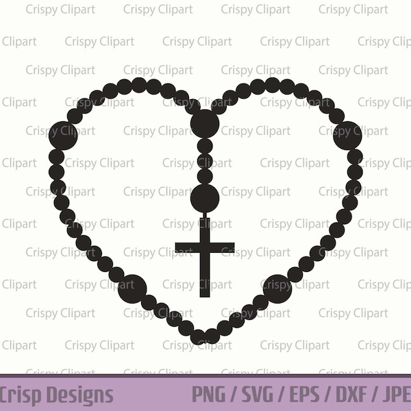 Cross Heart Svg - Etsy