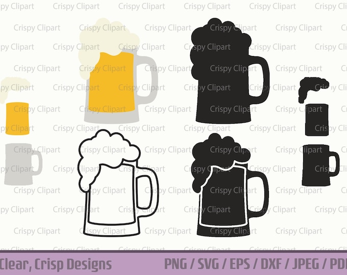 Beer Mug Instant Digital Download Svg, Png, Dxf, and Eps Files Included ...