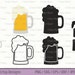 Beer Mug With Foam SVG, Beer Pint Clipart Cut File, Beer Mug Outline ...