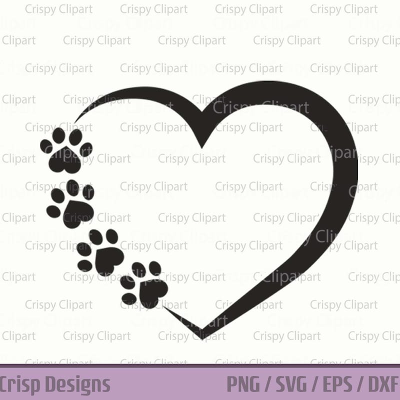 Dog Paw Svg - Etsy