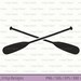 Crossed Boat Oars SVG Cut File, Paddle Boards Silhouette Clipart ...