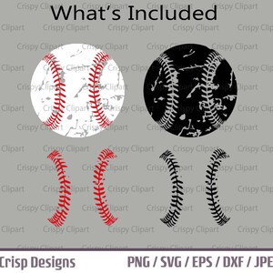 Distressed Baseball SVG Hardball Cut File Summer Sport Vector Art ...