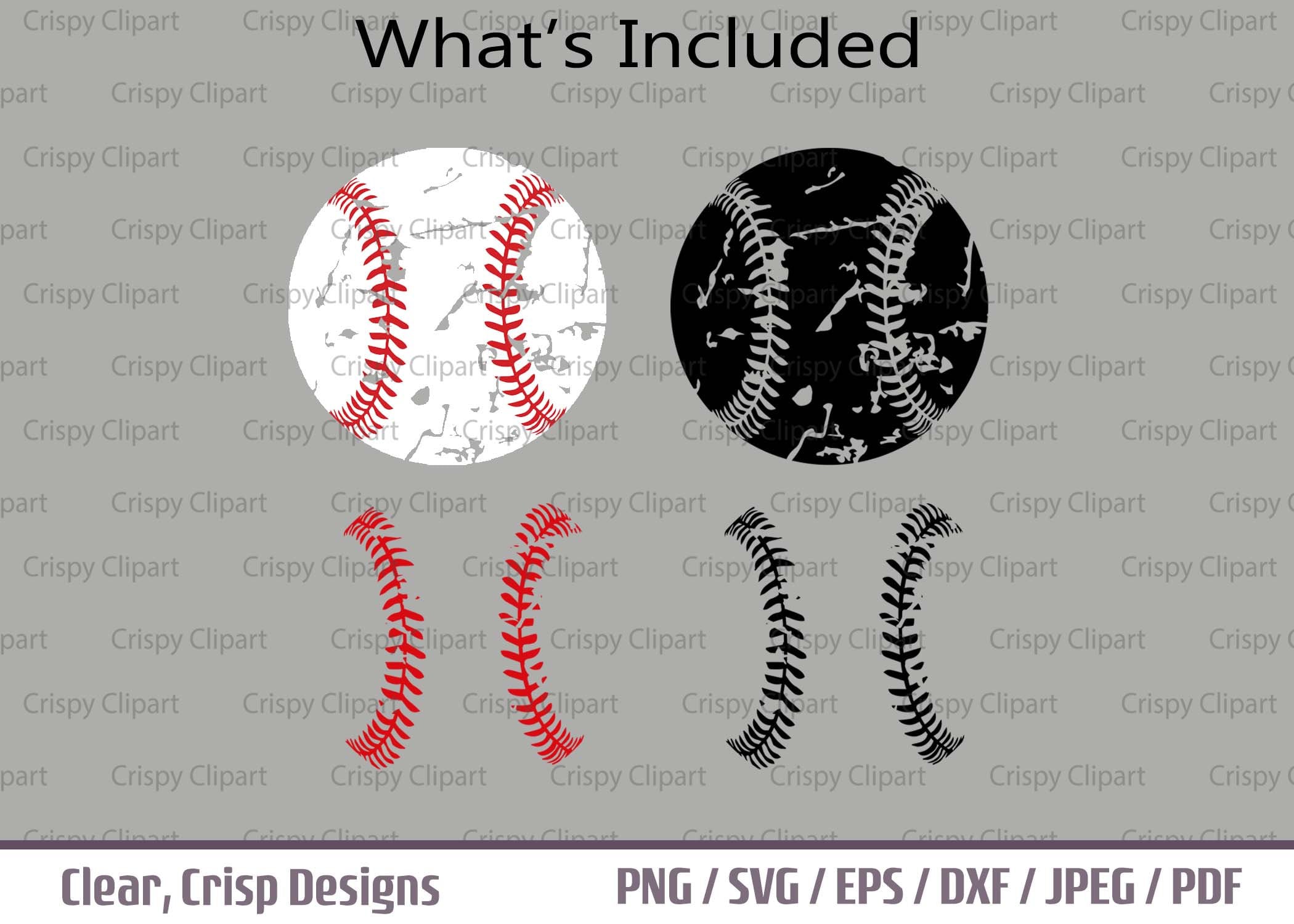 Distressed Baseball SVG Hardball Cut File Summer Sport Vector - Etsy