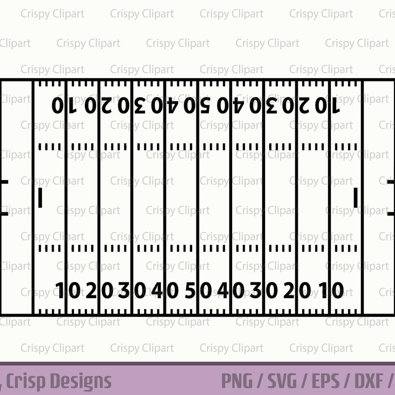 Football Field Svg - Etsy