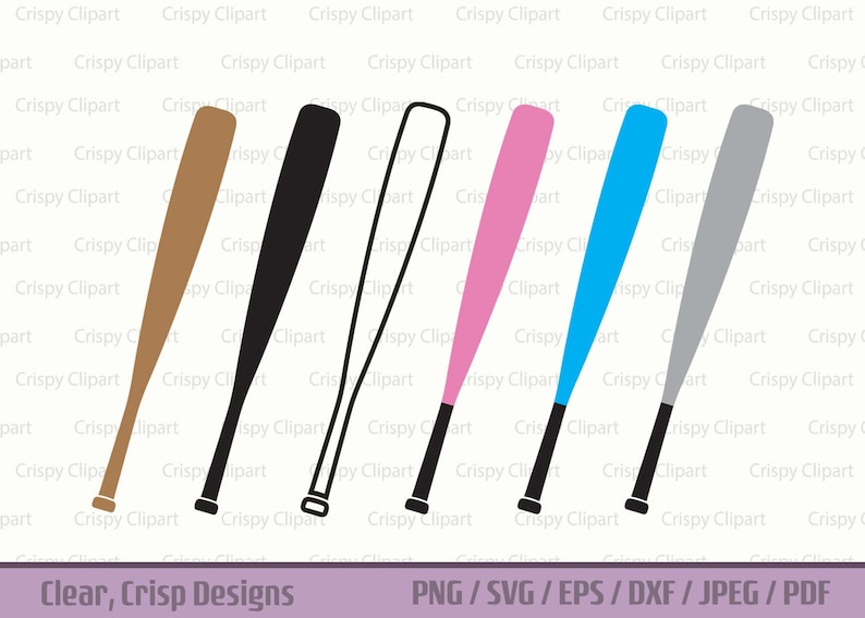 Baseball Bat SVG Bundle Baseball Bat Outline Vector Art - Etsy