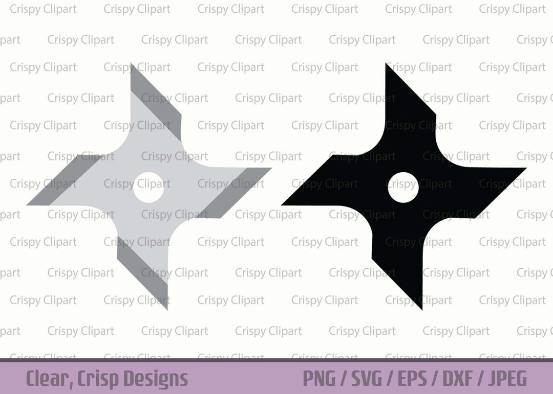 Throwing Star SVG, Shuriken Cutting File, Silver Ninja Star Weapon ...