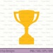 Trophy SVG, Achievement Award Clipart, Participation Prize Cut File ...