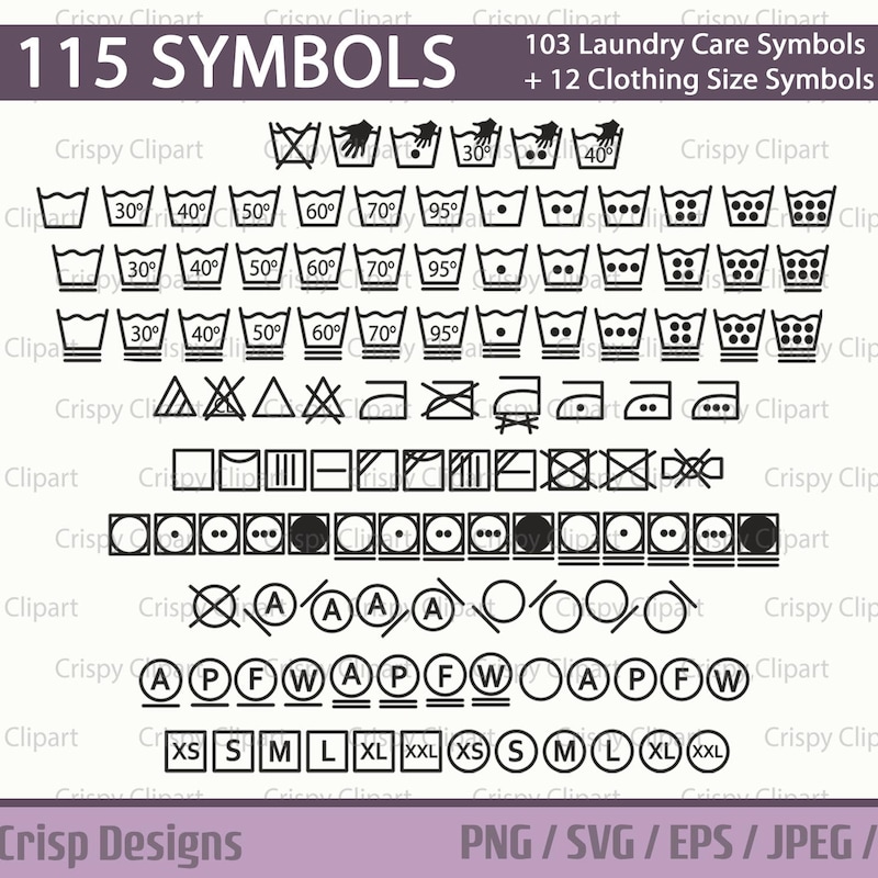 Fabric Labels Symbols - Etsy UK
