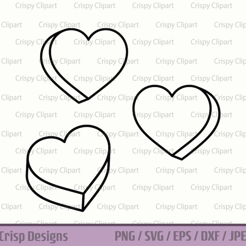 Conversation Hearts Clipart - Etsy