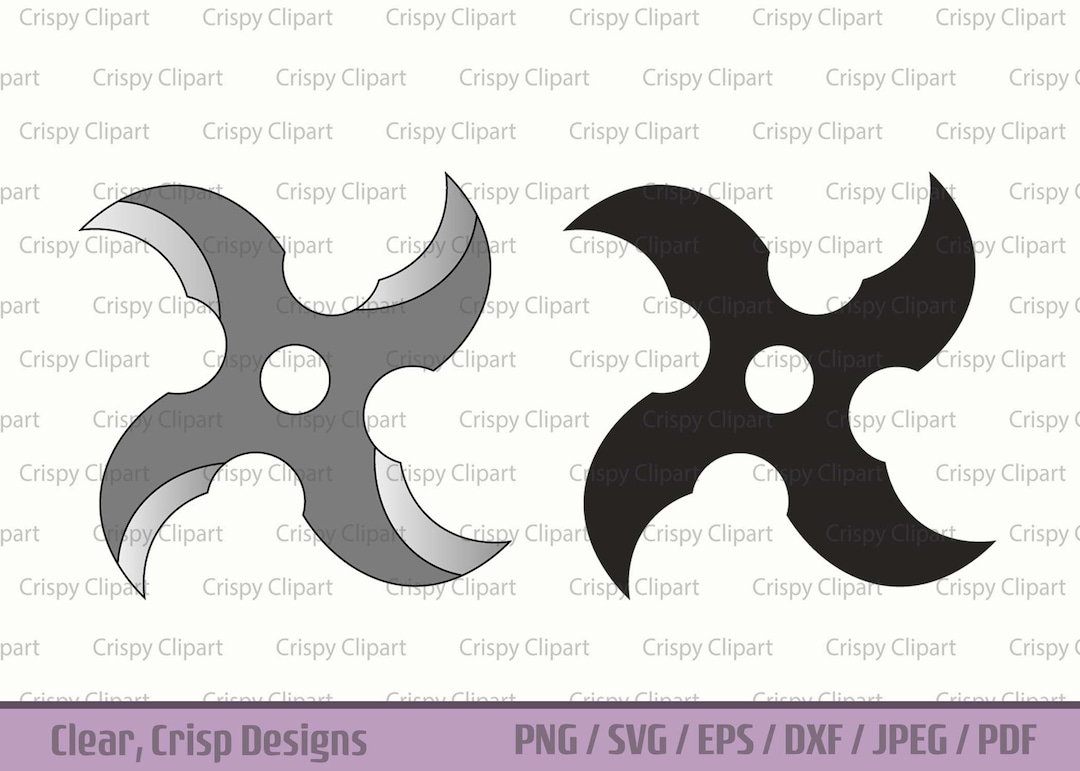 Throwing Star SVG, Shuriken Cutting File, Silver Ninja Star Weapon ...