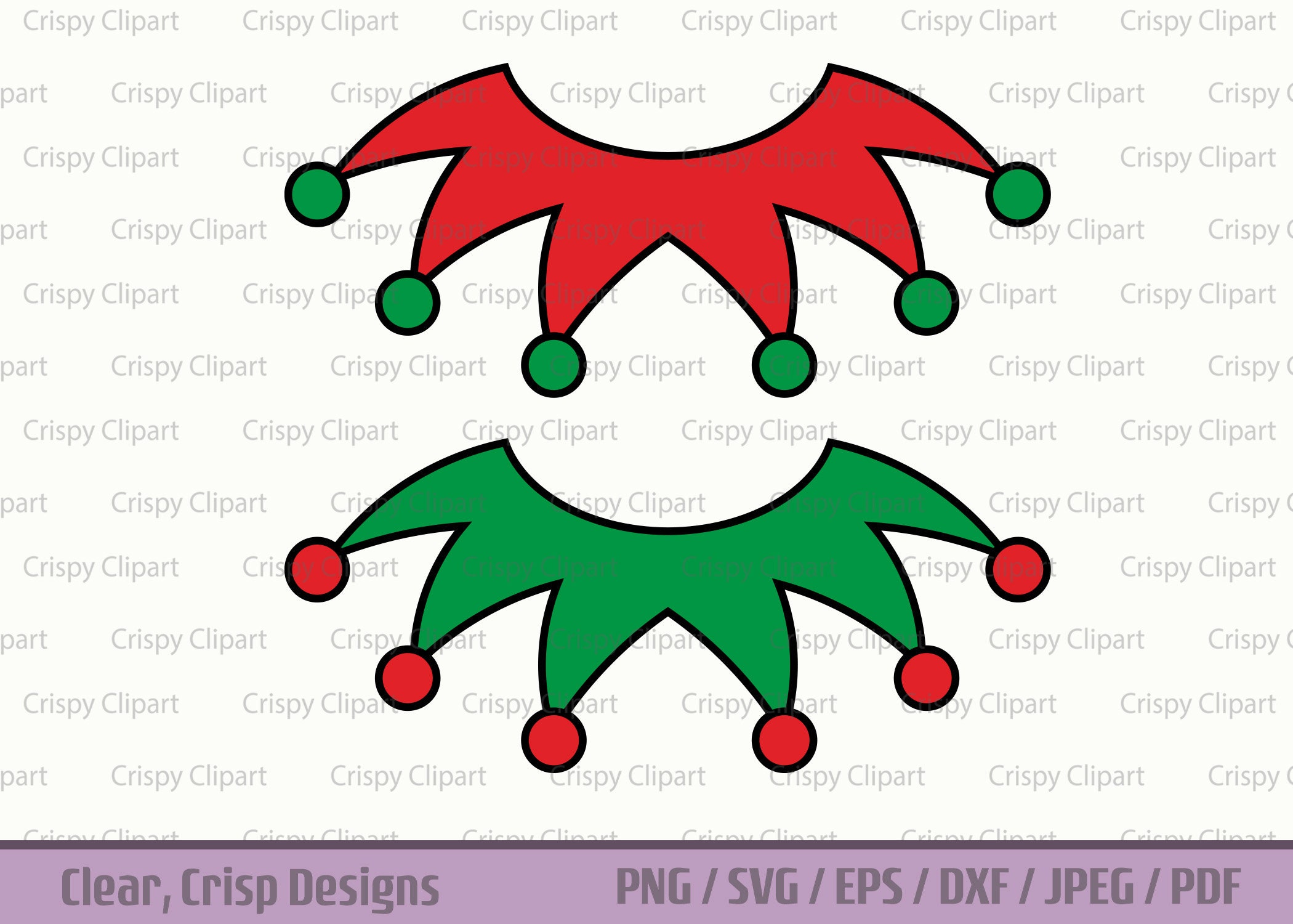 Elf Shirt Collar SVG, Christmas Clipart, Cute Holiday Shirt DIY Costume ...