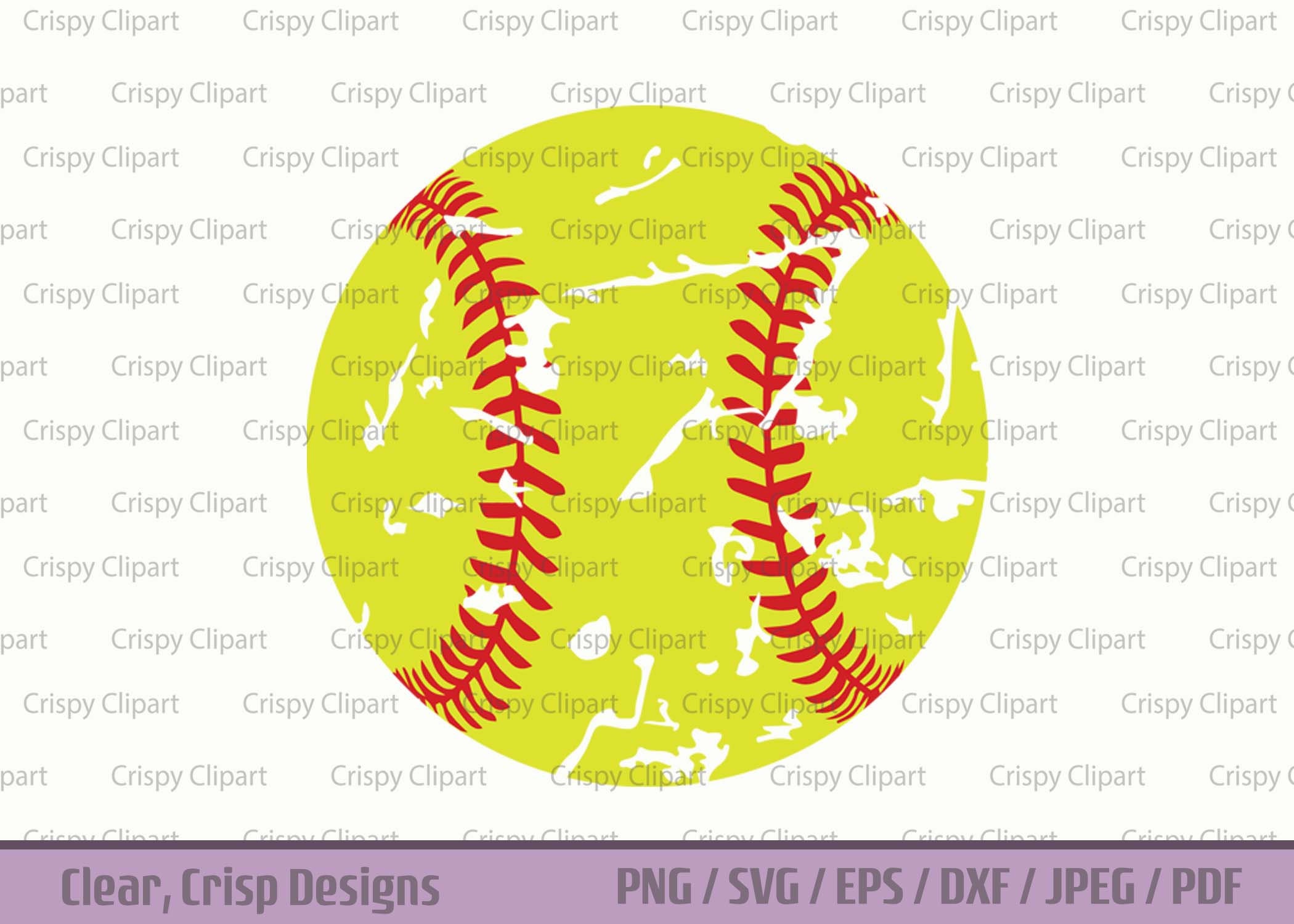 Distressed Softball SVG Softball Cut File Summer Sport Vector - Etsy