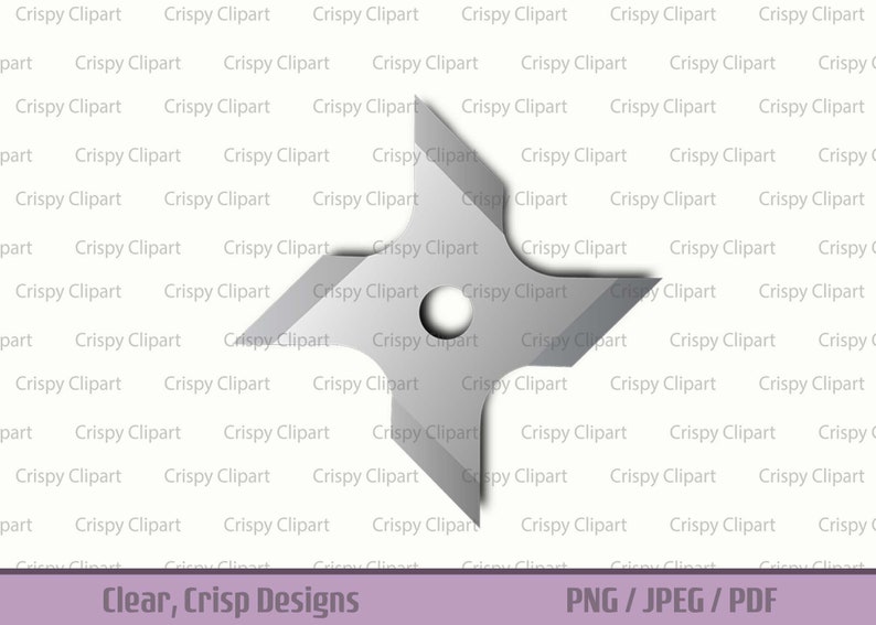 Throwing Star Clipart, Shuriken PNG, Silver Ninja Star, Ninja Weapon ...