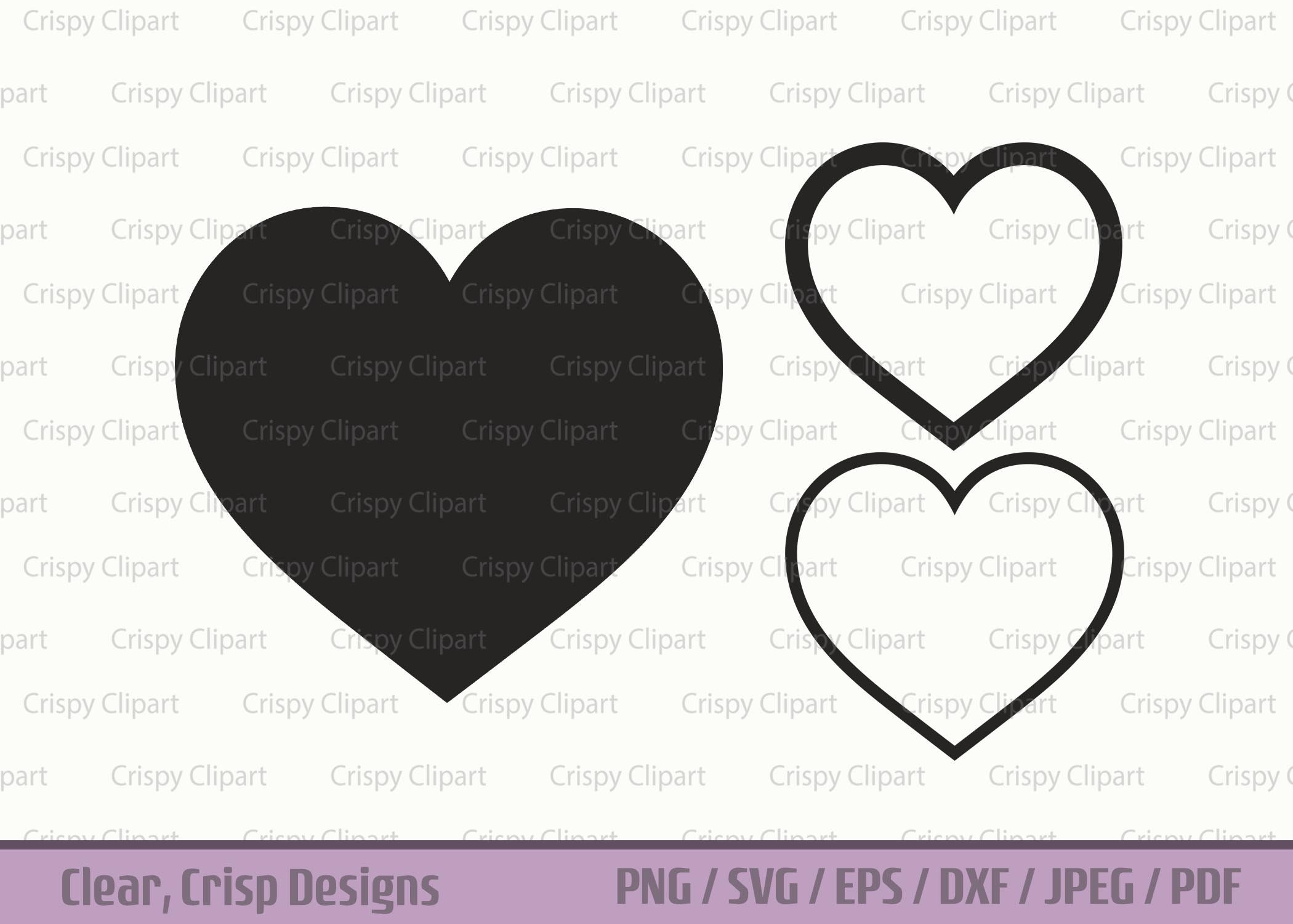 Thick Heart Outline