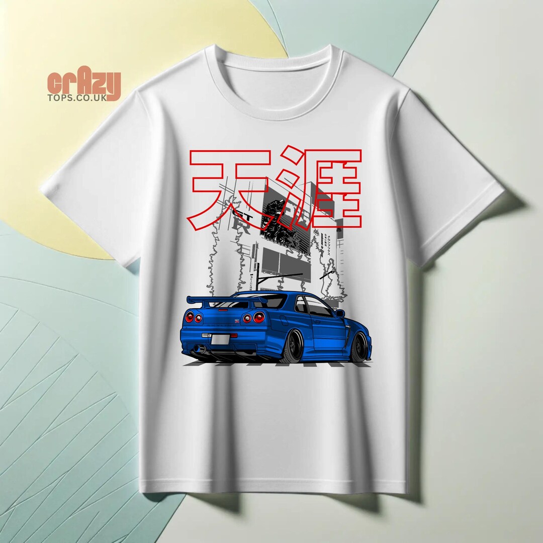 Skyline R34 GT-R T-shirt R34 GTR R34 GTR Gift Unisex R34 T-shirt Gtr ...