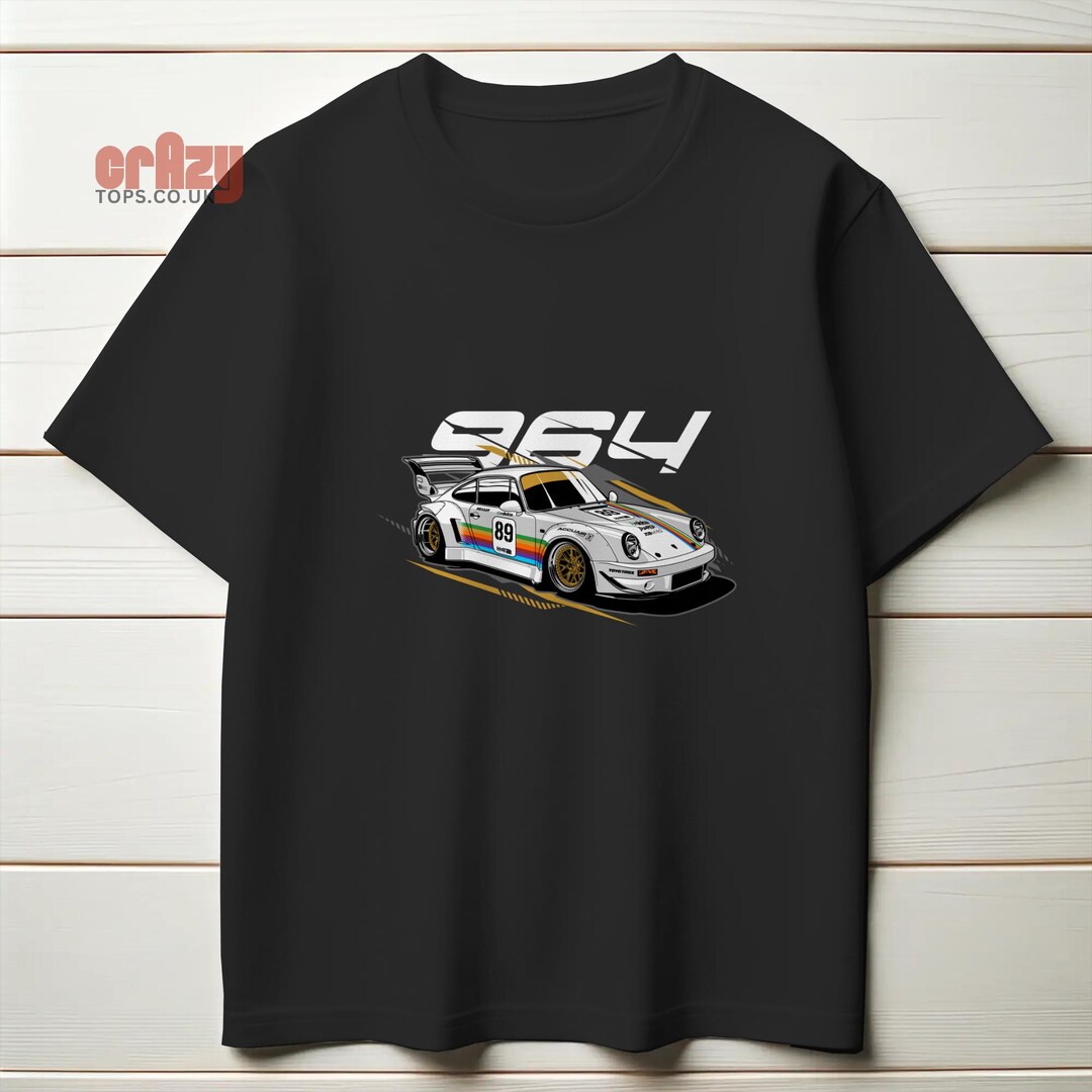 Porsche 964 Classic T-shirt | Black Unisex Enthusiast Gift - Etsy