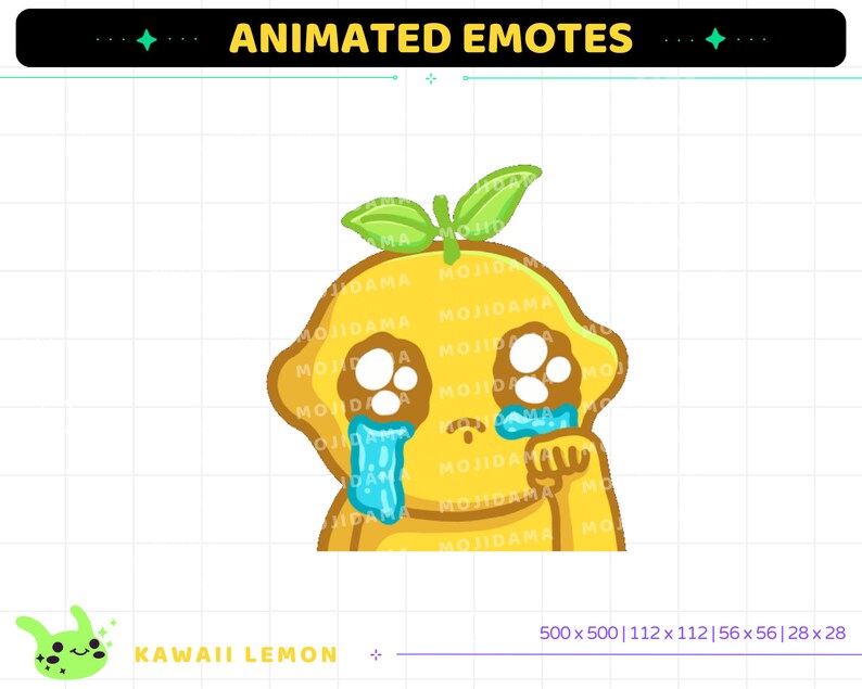 Kawaii Lemon Fruit Emotes Animation Bundle Funny Dancing - Etsy