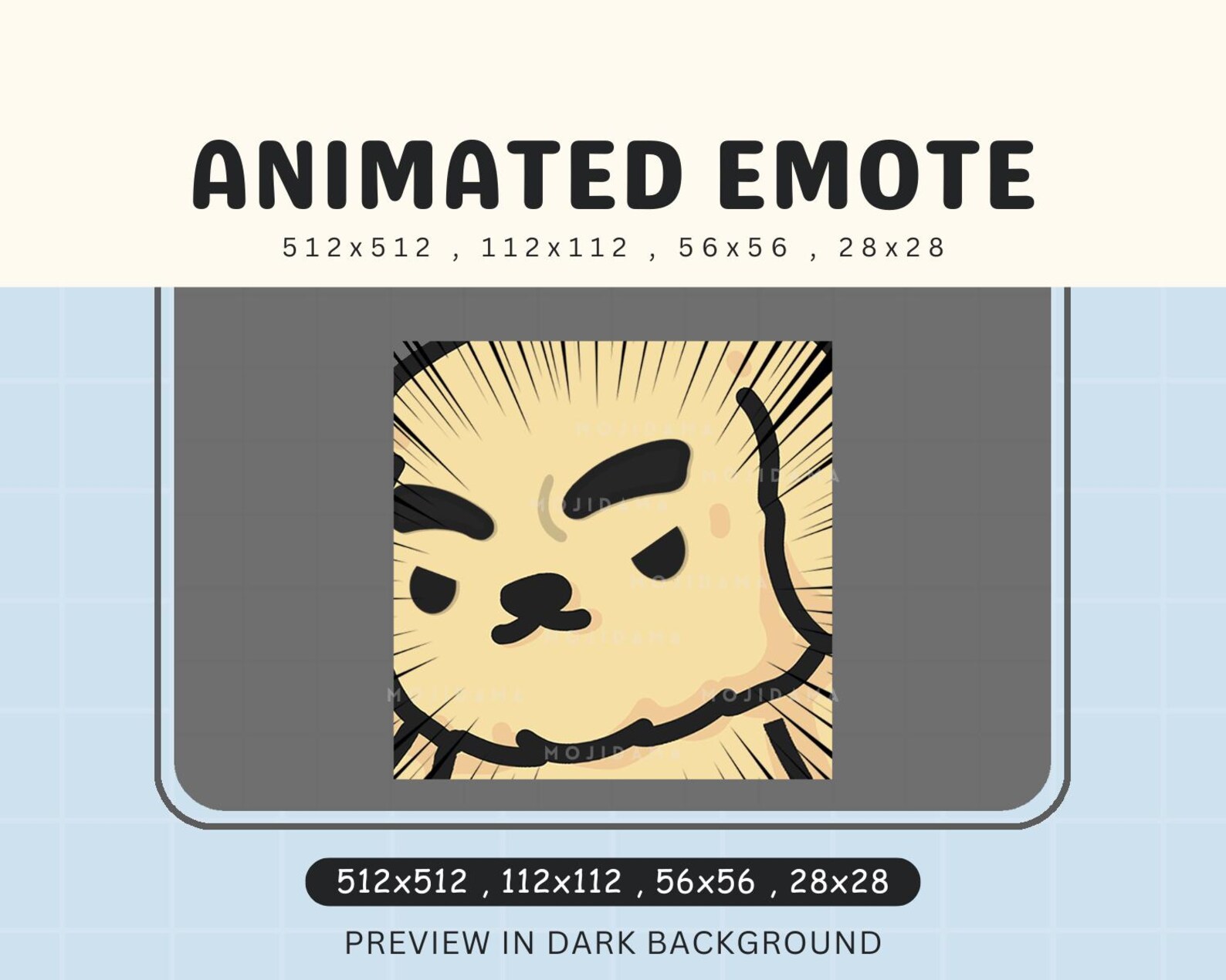Animated Golden Retriever Twitch Emote: Funny Puppy Wink (digital ...