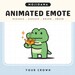 Animated Crocodile Crown Emote: Twitch, Discord, Youtube (digital ...
