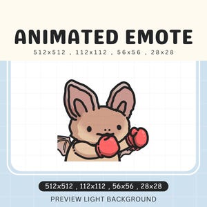 Animated Bat Boxing Emote: Twitch, Discord, Youtube (digital Download ...