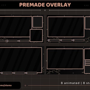 Black Space Animation Stream Pack Dark Aesthetic Star Animated Overlay ...