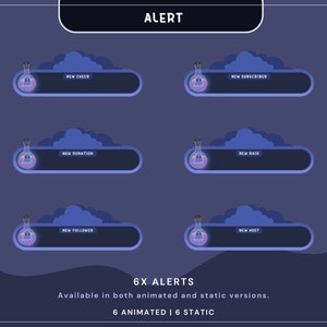 Ghost Twitch Alert Overlay Animation Stream Obs Streamlabs Studio Cute ...