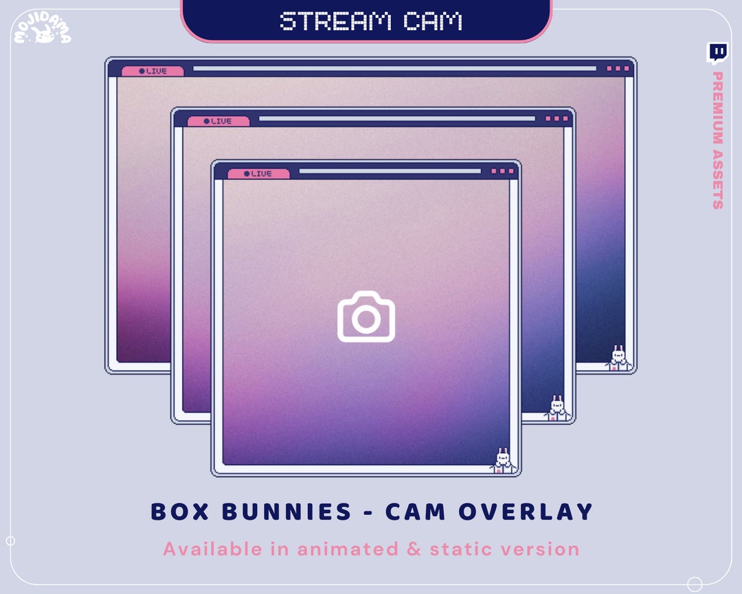 Cam Overlay Twitch Animation Bunny Animated Cute Rabbit 16:9 Stream ...