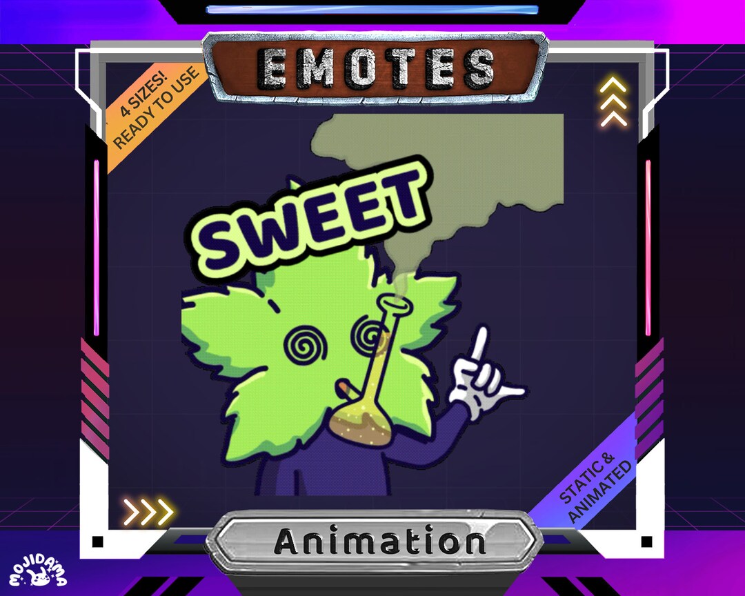 Sweet Emotes Stream Animated Emote Twitch Cute Animation Cat Bunny High ...