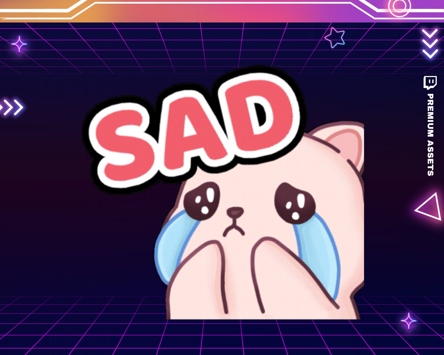 Cat Emotes Stream Animation Sad Twitch Cute Kitty Funny Dancing Animal ...