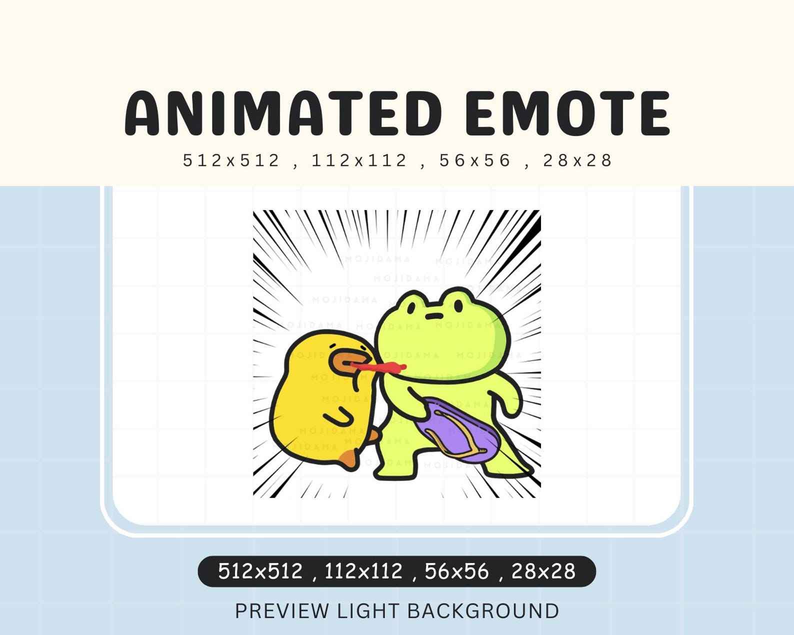 Frog Sandal Slap Animated Emote: Funny Twitch, Discord, Youtube ...