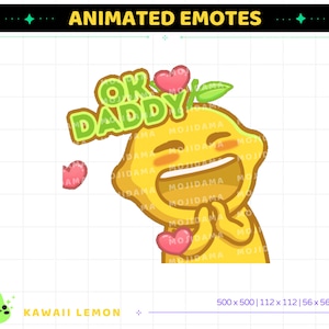 Kawaii Lemon Fruit Emotes Animation Bundle Funny Dancing Animated Cute ...