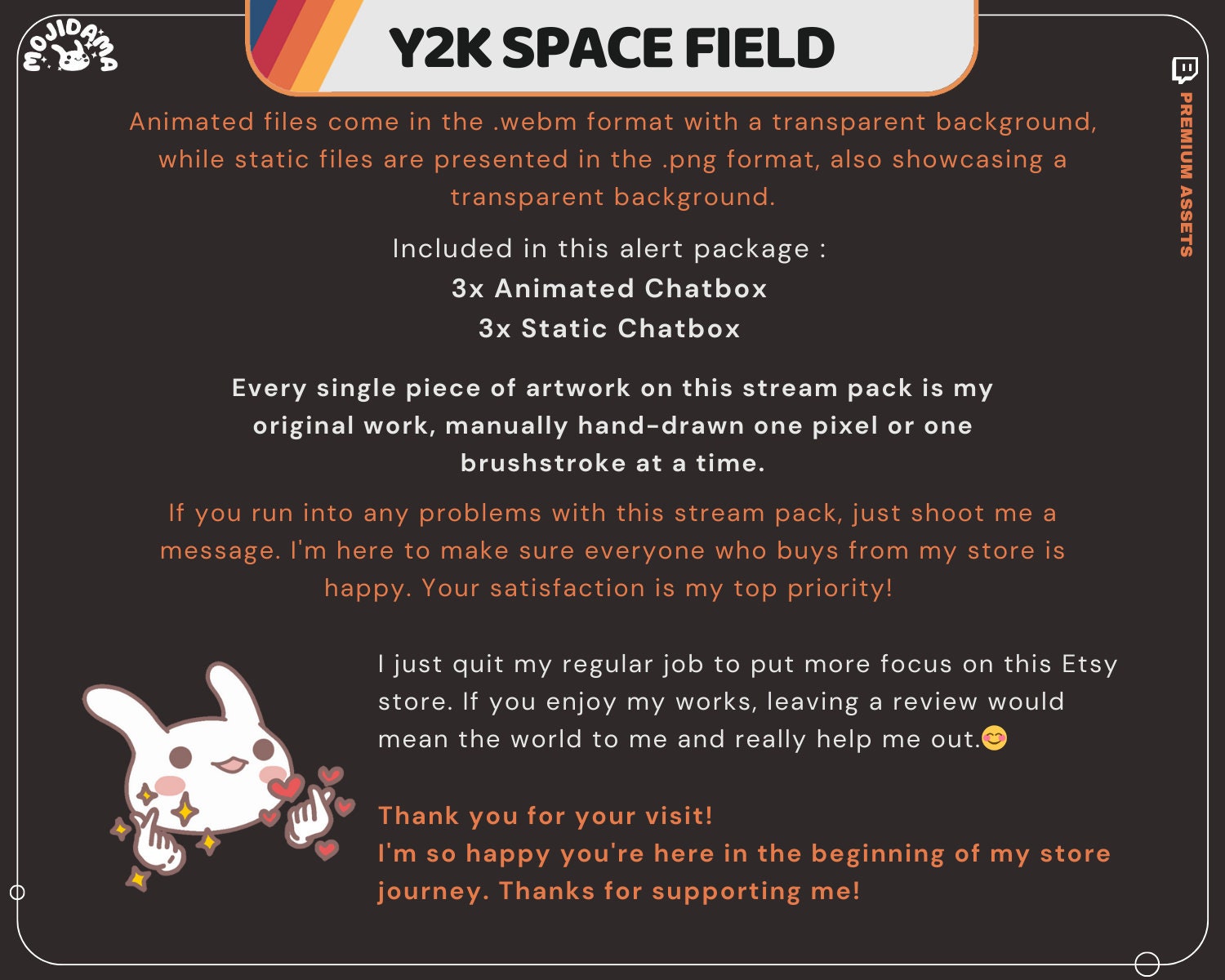 Twitch Chatbox Overlay Animation Galaxy Space Field Animated - Etsy