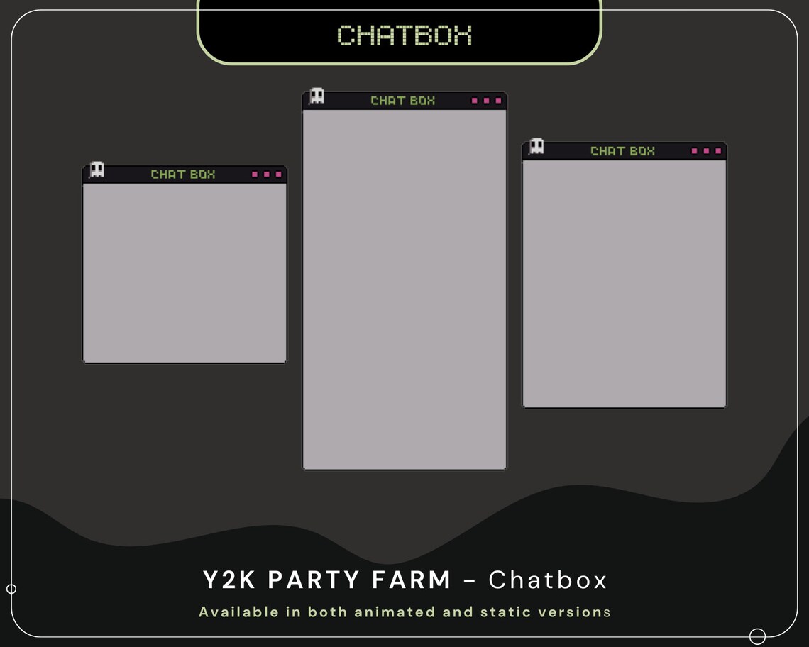 Halloween Ghost Twitch Chatbox Overlay Animation Star Aesthetic Cute ...