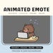 Animated Bear Typing Emote: Chibi Twitch Stream Asset (digital Download ...