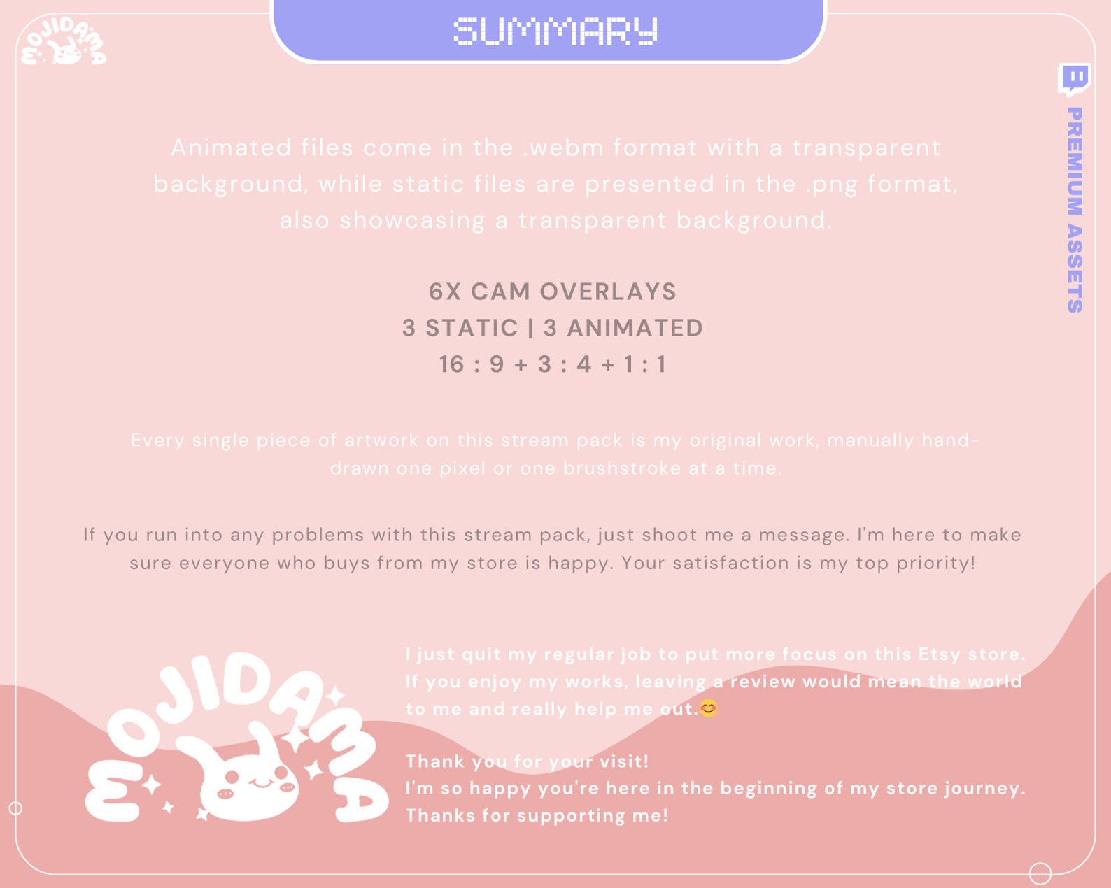 Frog Cam Stream Overlay Animation Blue Frame Twitch Studio Obs ...