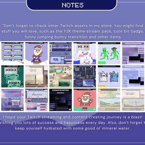 Bunny Blue Twitch Chatbox Animation Overlays Animated Chat Obs ...