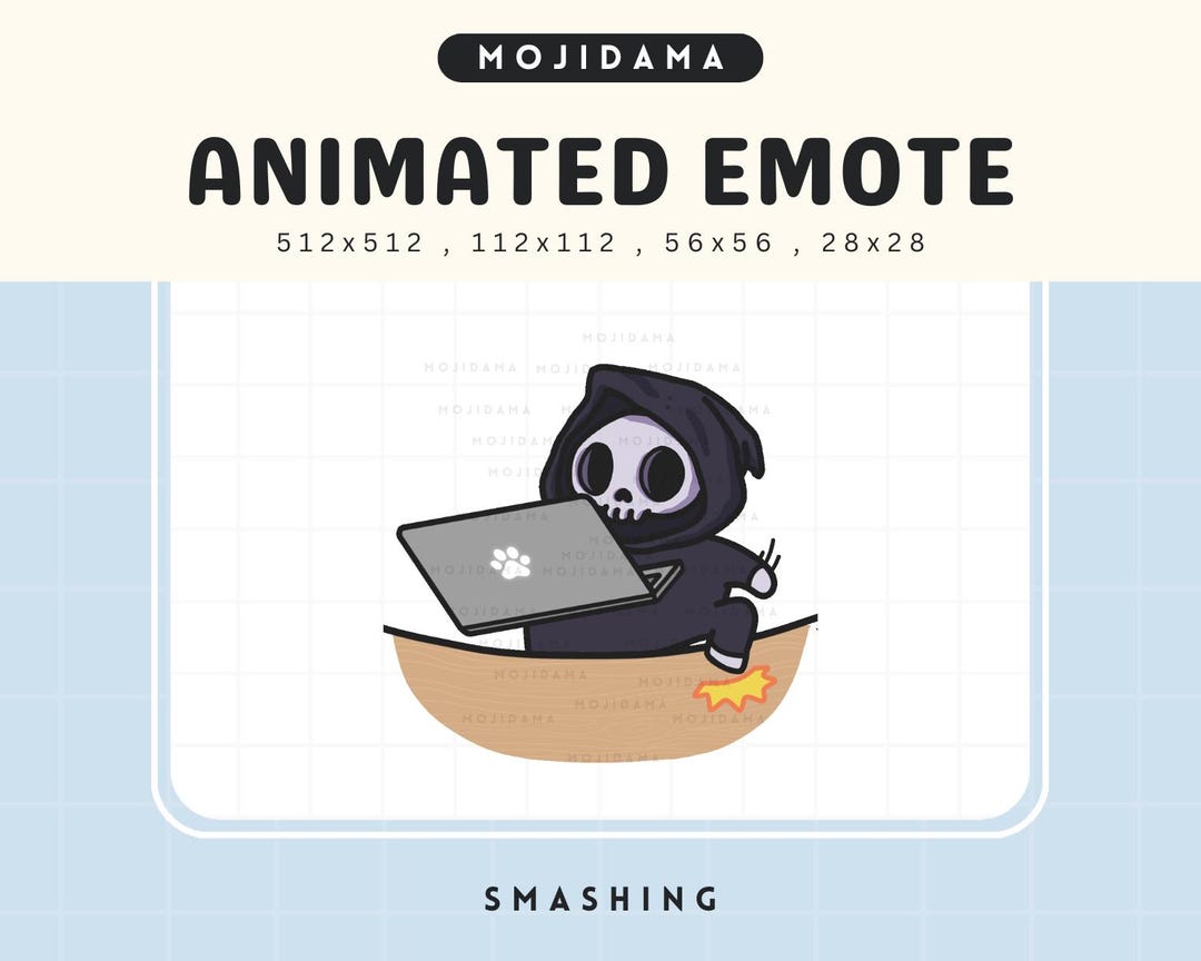 Skull Smash Emotes Animation: Spooky Twitch Animated Emotes for ...