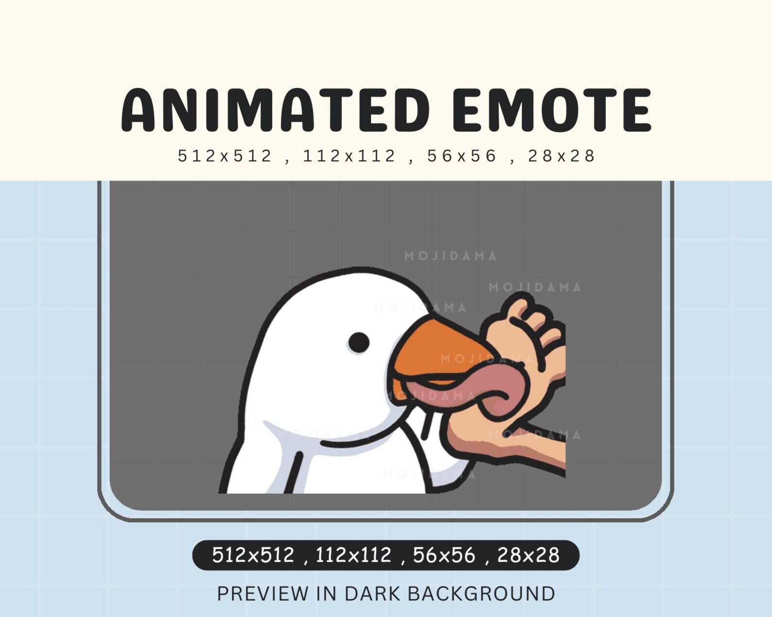 Goose Animated Twitch Emotes Foot Licking Animation Cute Chibi Silly ...