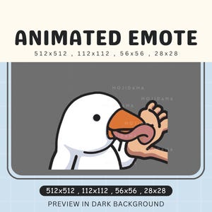 Goose Animated Twitch Emotes Foot Licking Animation Cute Chibi Silly ...